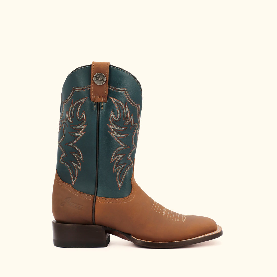 Botas Vaqueras Cafes y Verdes Hombre - Botas Jaca